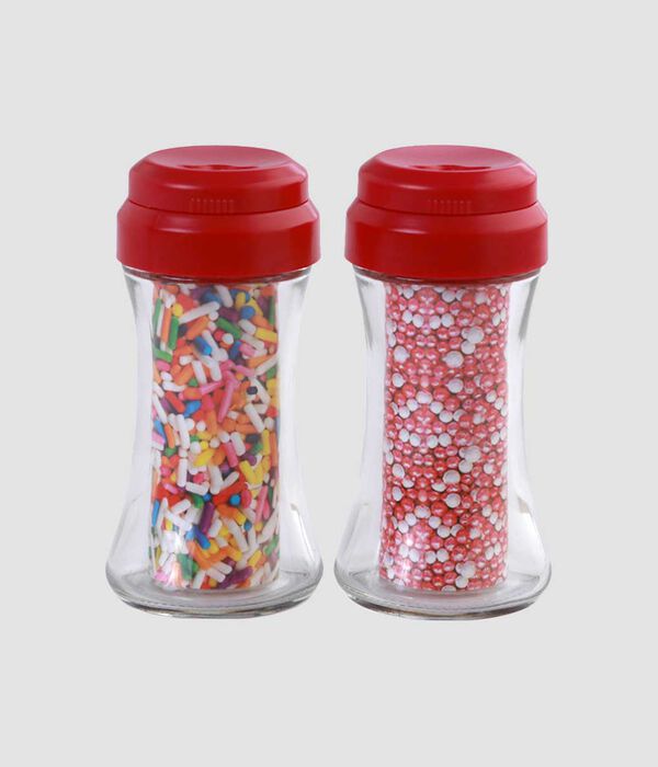 Glass Sprinkle Shakers 2-piece Set