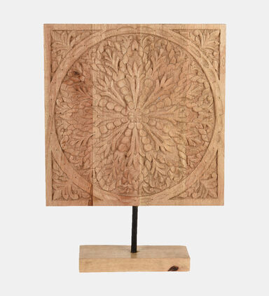 Carved Mango Wood Wall Deco
